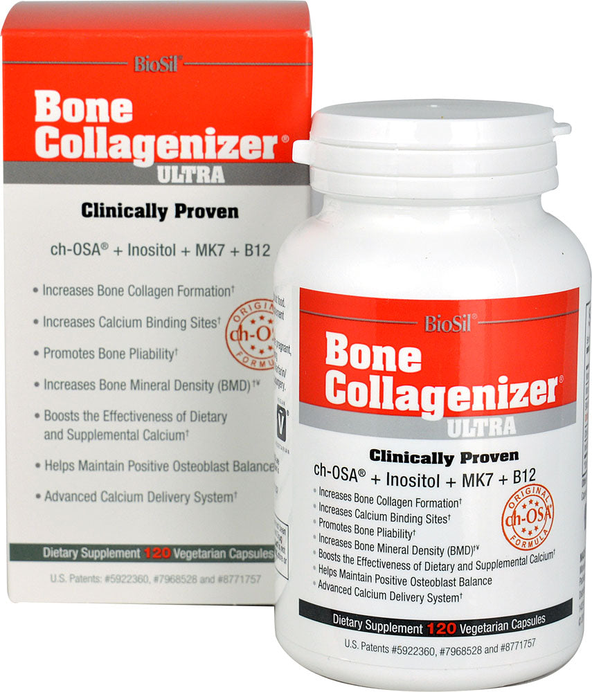 Natural Factors BioSil Bone Collagenizer Ultra -- 120 Vegetarian Capsu – Highland Health Foods