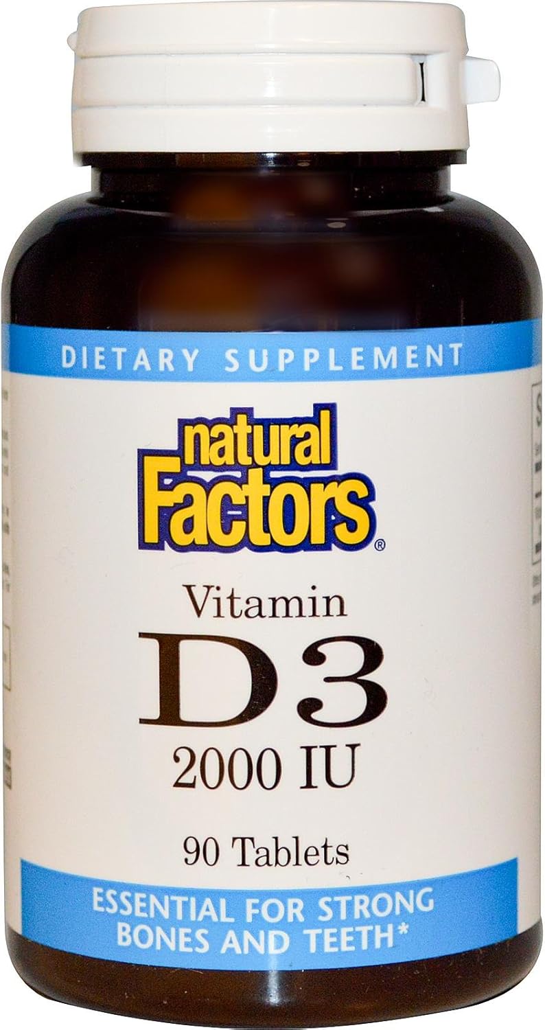 Natural Factors, Vitamin D3 2000Iu (Tablets), 90 Count – Highland ...