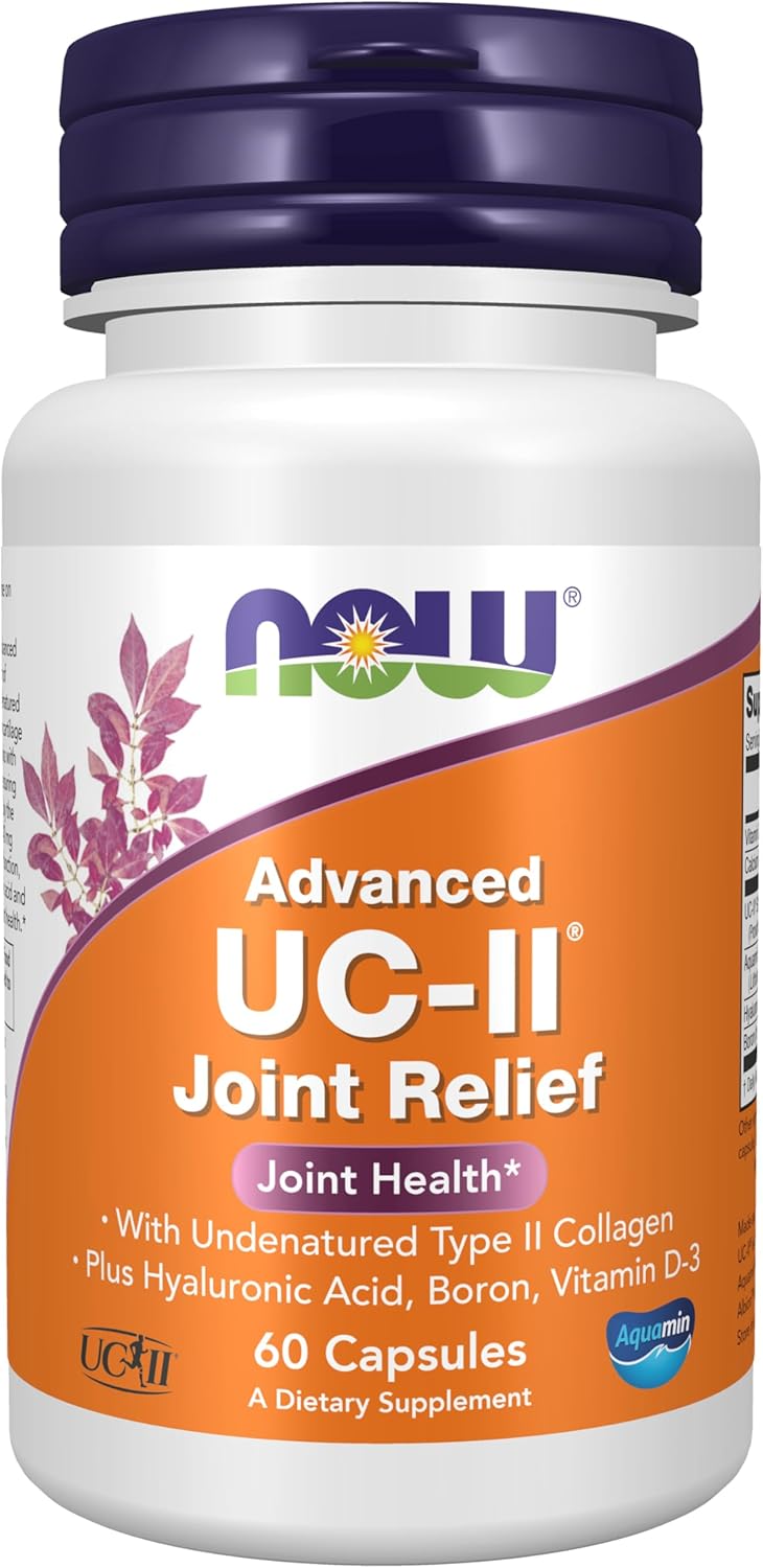 NOW Foods Supplements, UC-II Advanced Joint Relief with Undenatured Ty ...