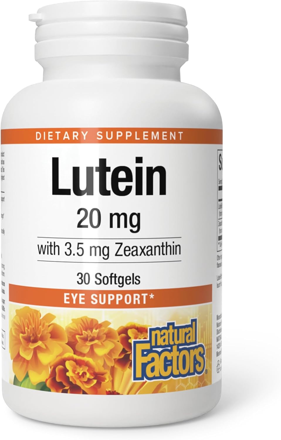 Natural Factors - Lutein 20mg, Natural Antioxidant to Support Eye Heal ...