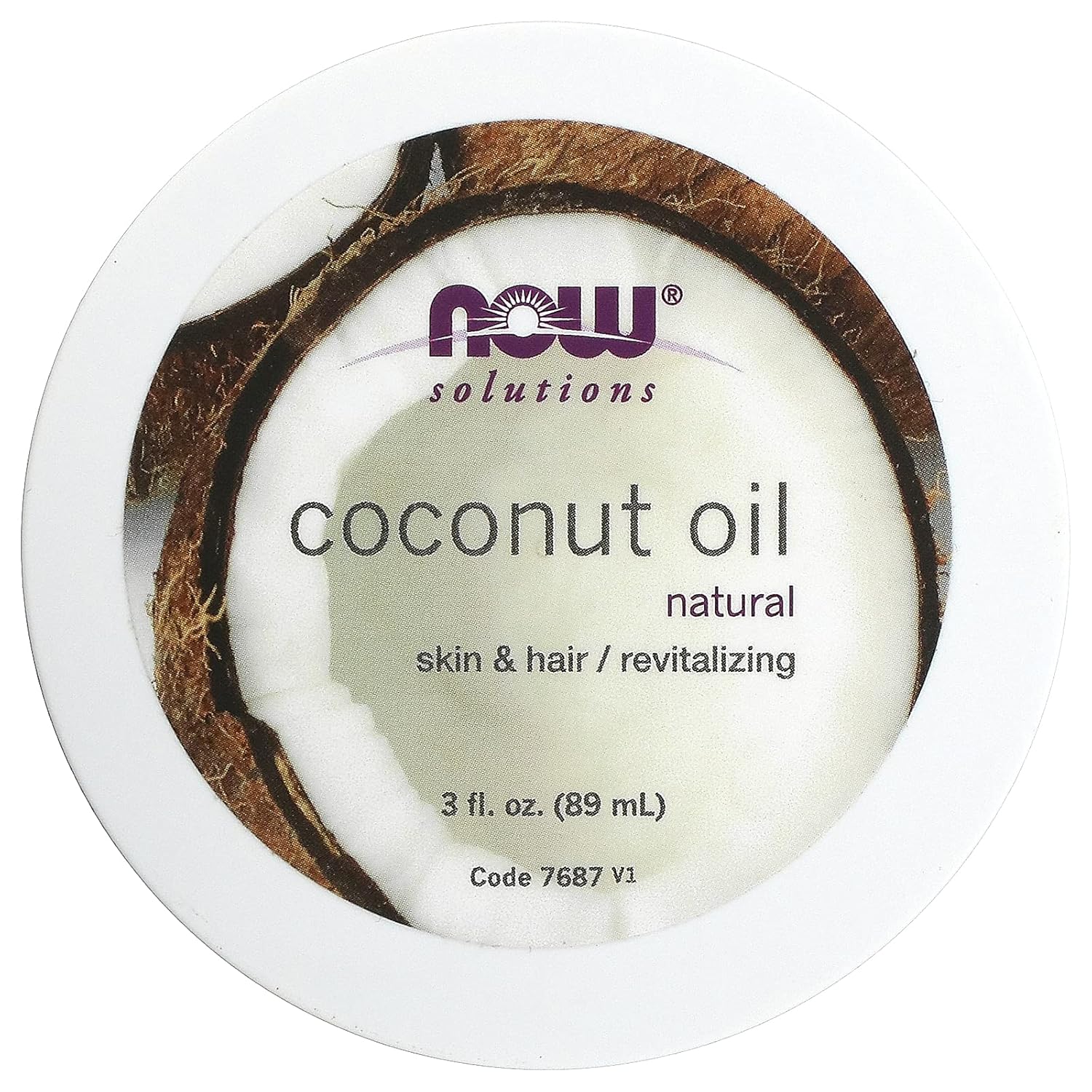 NOW Solutions, Coconut Oil, Naturally Revitalizing For Skin and Hair ...
