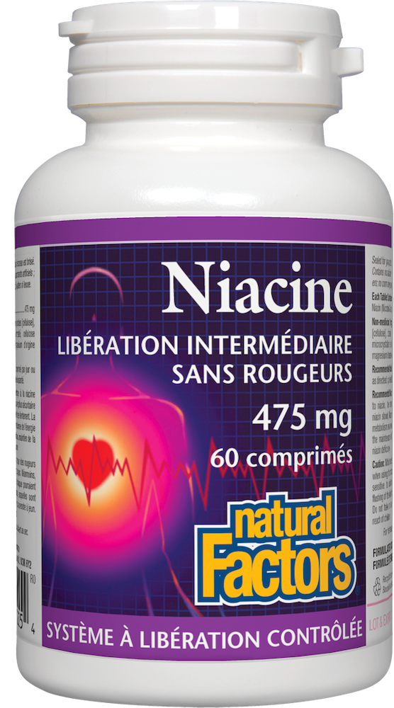 Niacine Libération intermédiaire sans rougeurs 475 mg – Highland Health ...