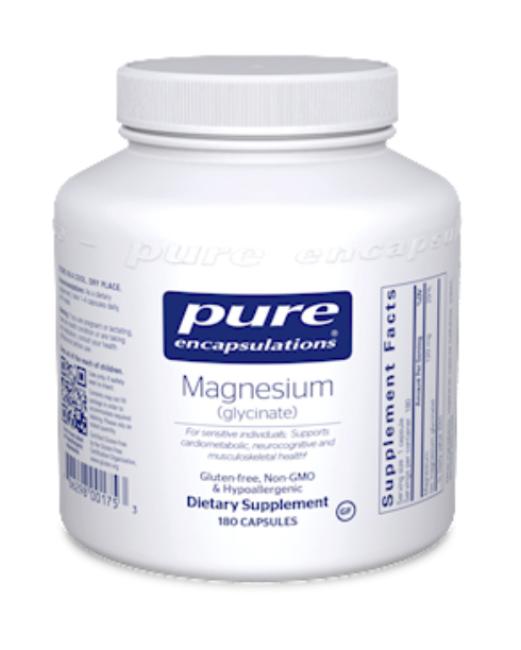 Pure Encapsulations Magnesium Glycinate 120 Mg, 180 Capsules – Highland ...