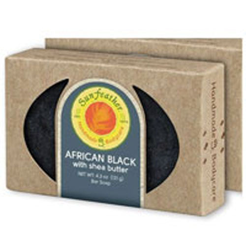 Sunfeather African Black Soap 4.3 Oz – Highland Health Foods