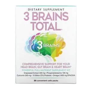 Natural Dynamix Factors, 3 Brains Total, 30 Convenient Cello Packs ...