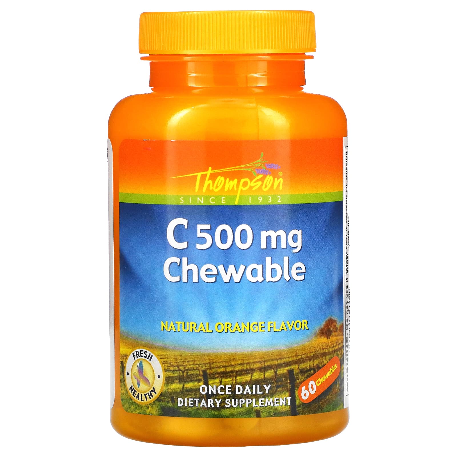 Thompson Vitamin C 250 MG ORANGE 60 CHEW By Nutritional Products ...