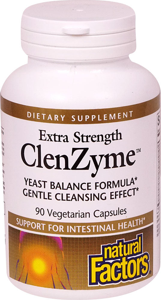 Natural Factors Extra Strength ClenZyme, 90 Vegetarian Capsules ...