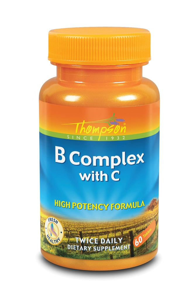 Thompson Vitamin B Complex WITH C 60 TAB By Nutritional Products ...