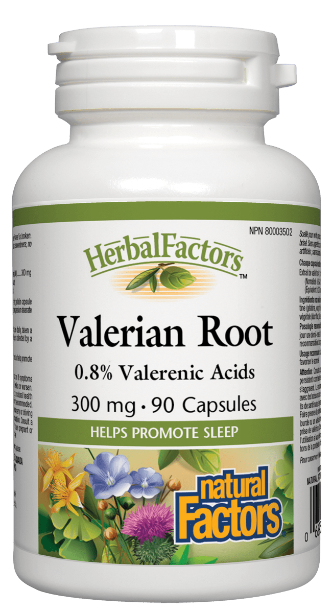 Natural Factors Valerian Root, 90 Caps – Highland Health Foods