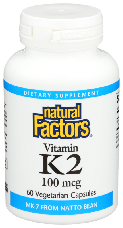 Natural Factors Vitamin K2 100 Mcg, 60 Vegetarian Capsules – Highland ...