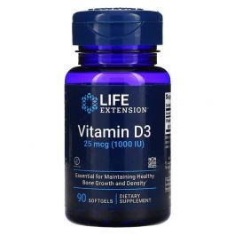 Life Extension - VITAMIN D3 1000 IU 90 SOFTGELS – Highland Health Foods