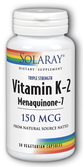 Solaray Triple Strength Vitamin K-2 as MK-7, 150 mcg | Heart & Bone He ...