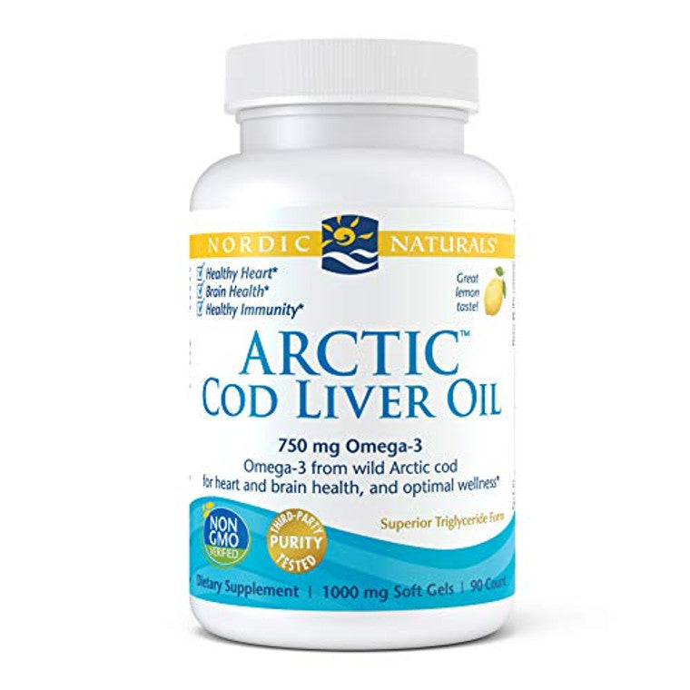 Arctic Cod Liver Oil, Lemon, 1000 Mg, 90 Soft Gels – Highland Health Foods