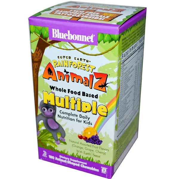 RAINFOREST ANIMALZ® WHOLE FOOD-BASED MULTIPLE ASSORTED FRUIT FLAVORS ...